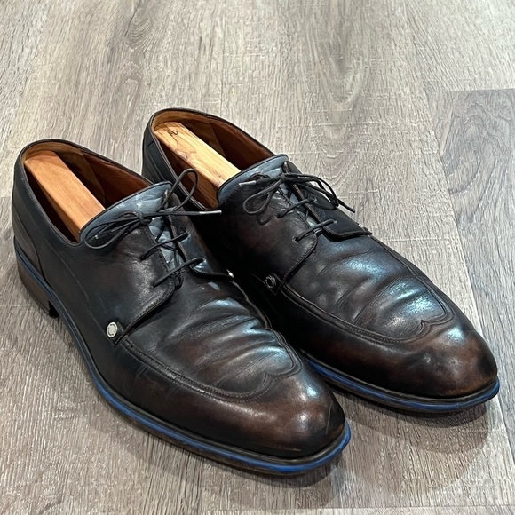 a. testoni | Shoes | A Testoni Made In Italy 5 Brown Patina Leather ...